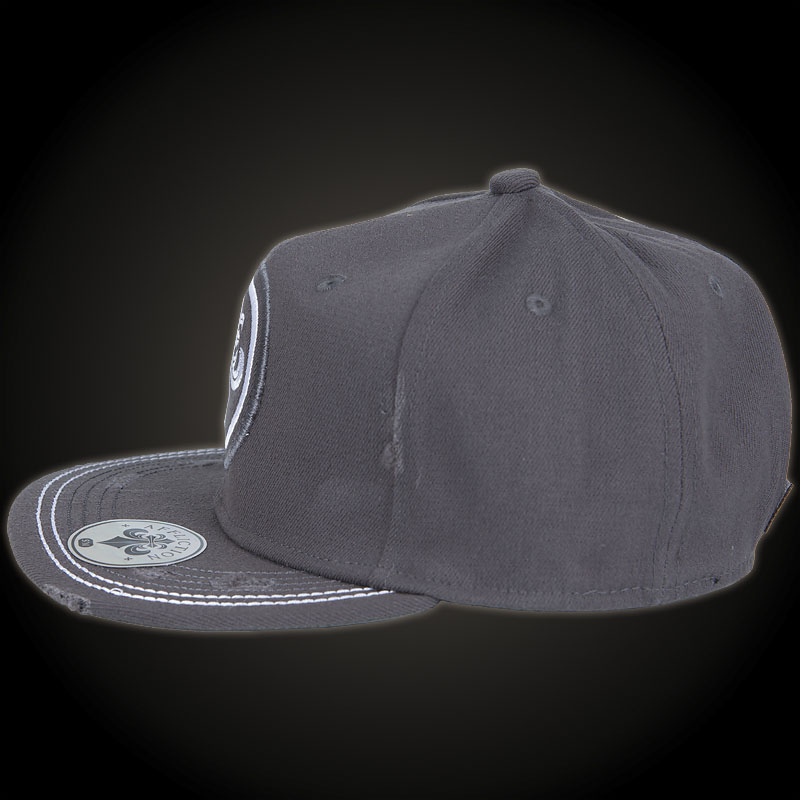 Affliction Crest Hat, Graue Flexfit Cap mit Stickereien