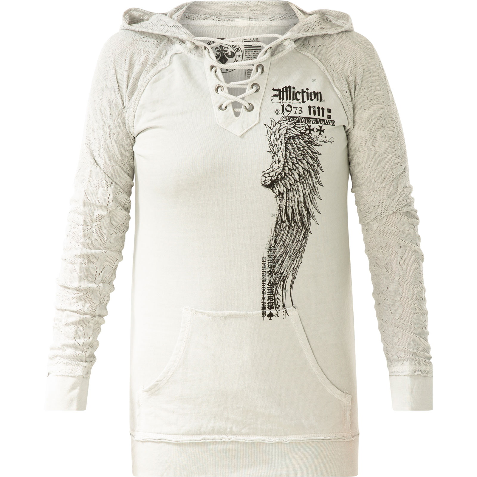 Affliction Hoody Cali Angels Print mit Flügel