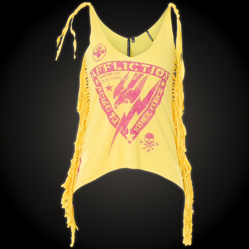 Affliction T-Shirt Rush Top - Shirt mit Prints, klaren Strasssteinen ...