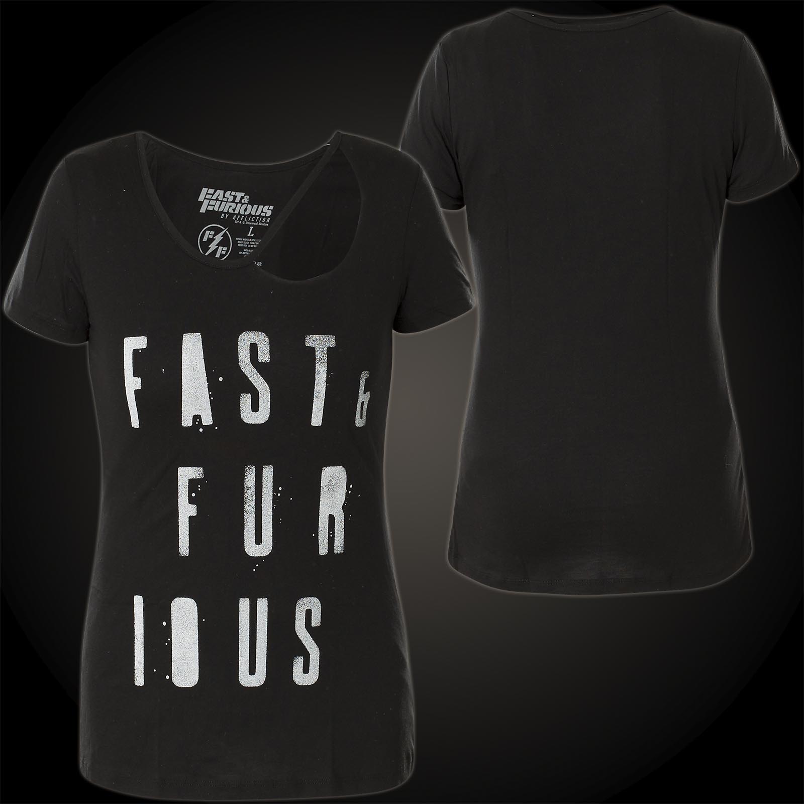 Affliction Fast & Furious T-Shirt Letty mit großem Schriftzug