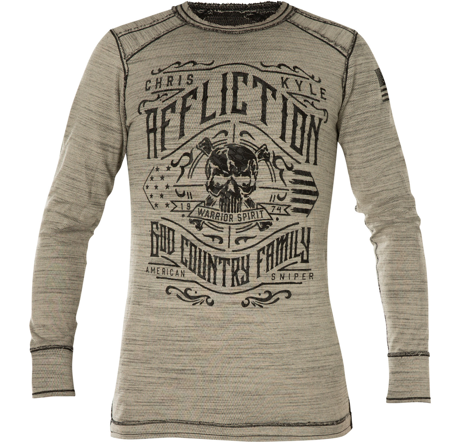 Affliction Pullover CK Old Glory Rev. Print mit Soldaten skull