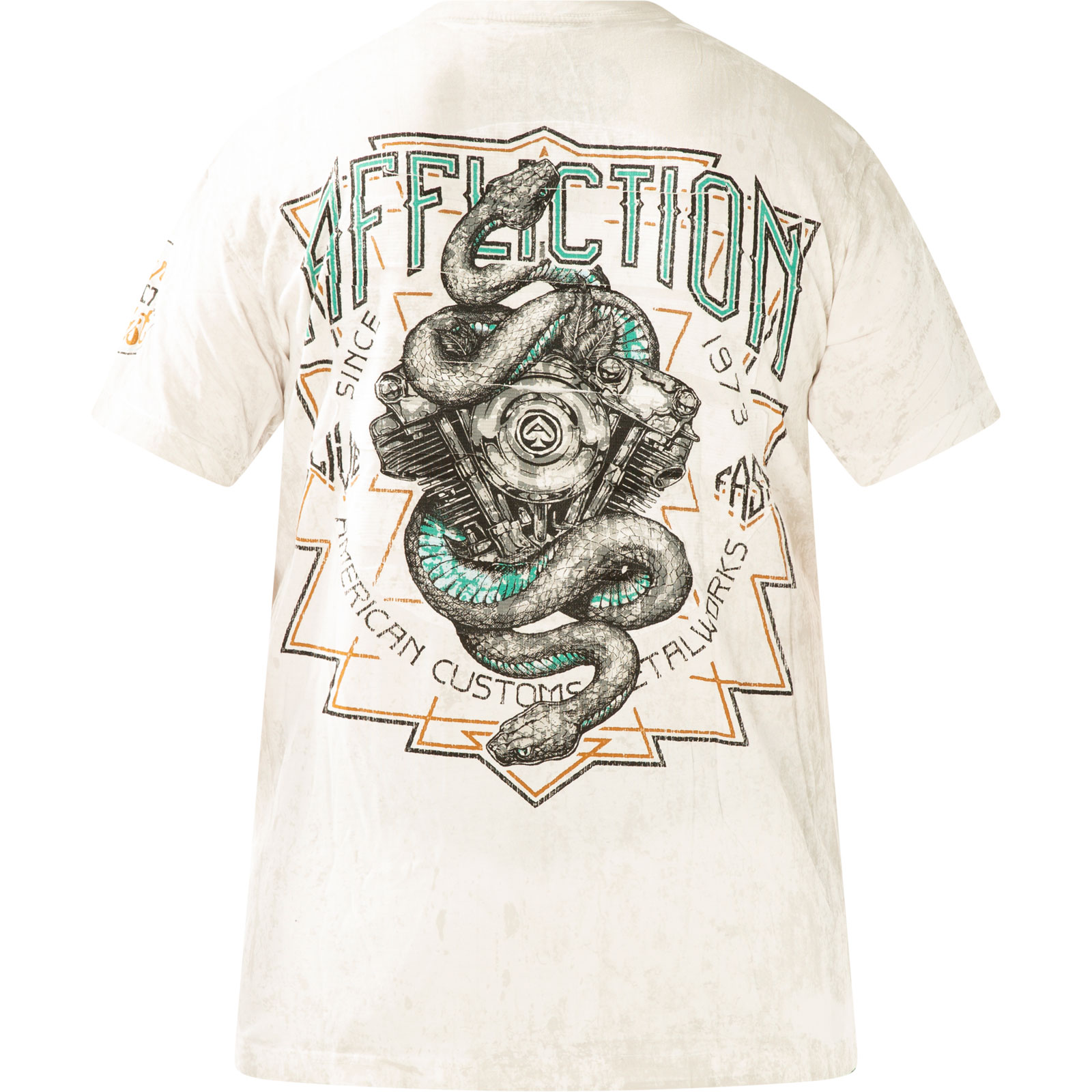 Affliction AC Ironsmith T-Shirt mit detailreichen Prints