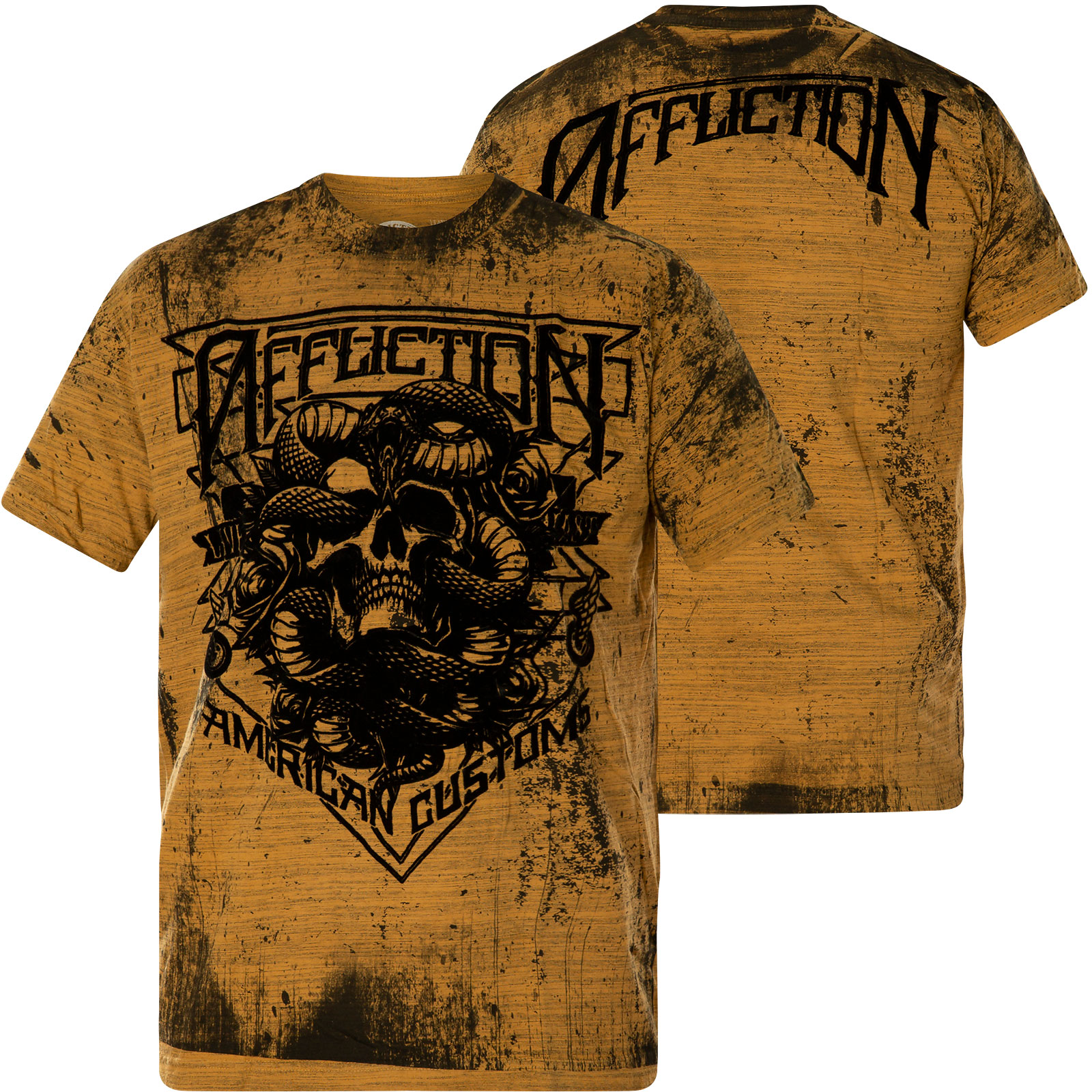 Affliction AC Venom Road T-Shirt mit detailreichen Prints