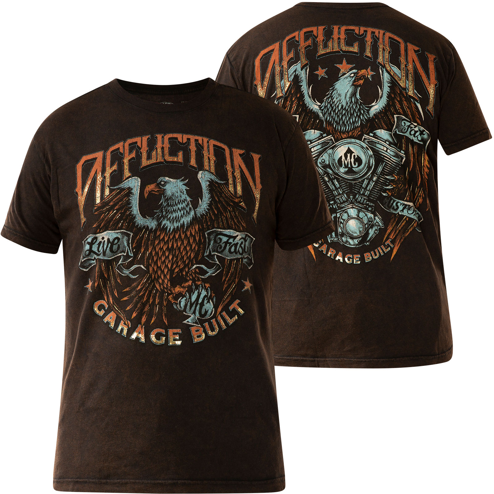 Affliction AC Wind Rider T-Shirt Print und Schriftzügen