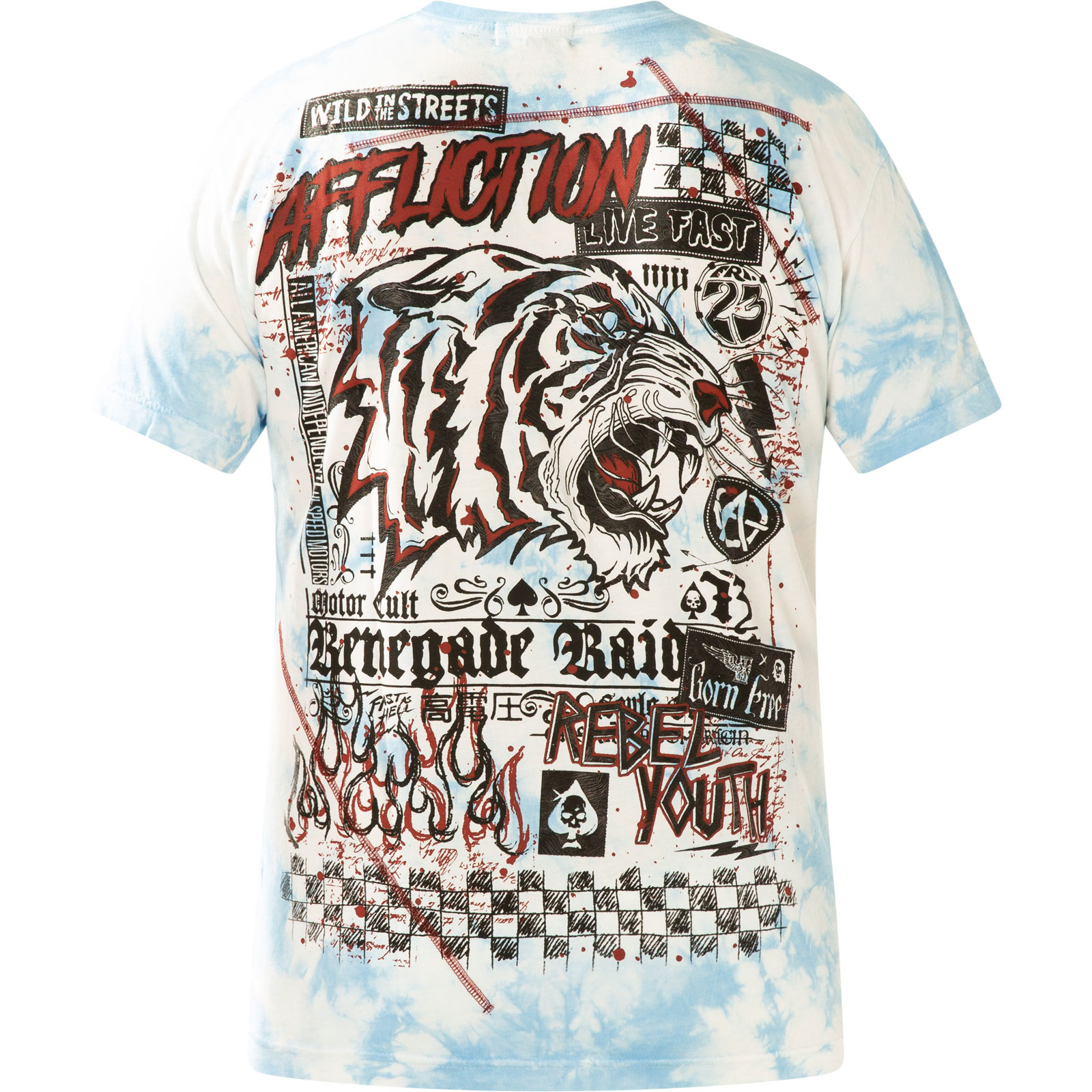 Affliction Rebel Youth T-Shirt Print mit Tigerkopf
