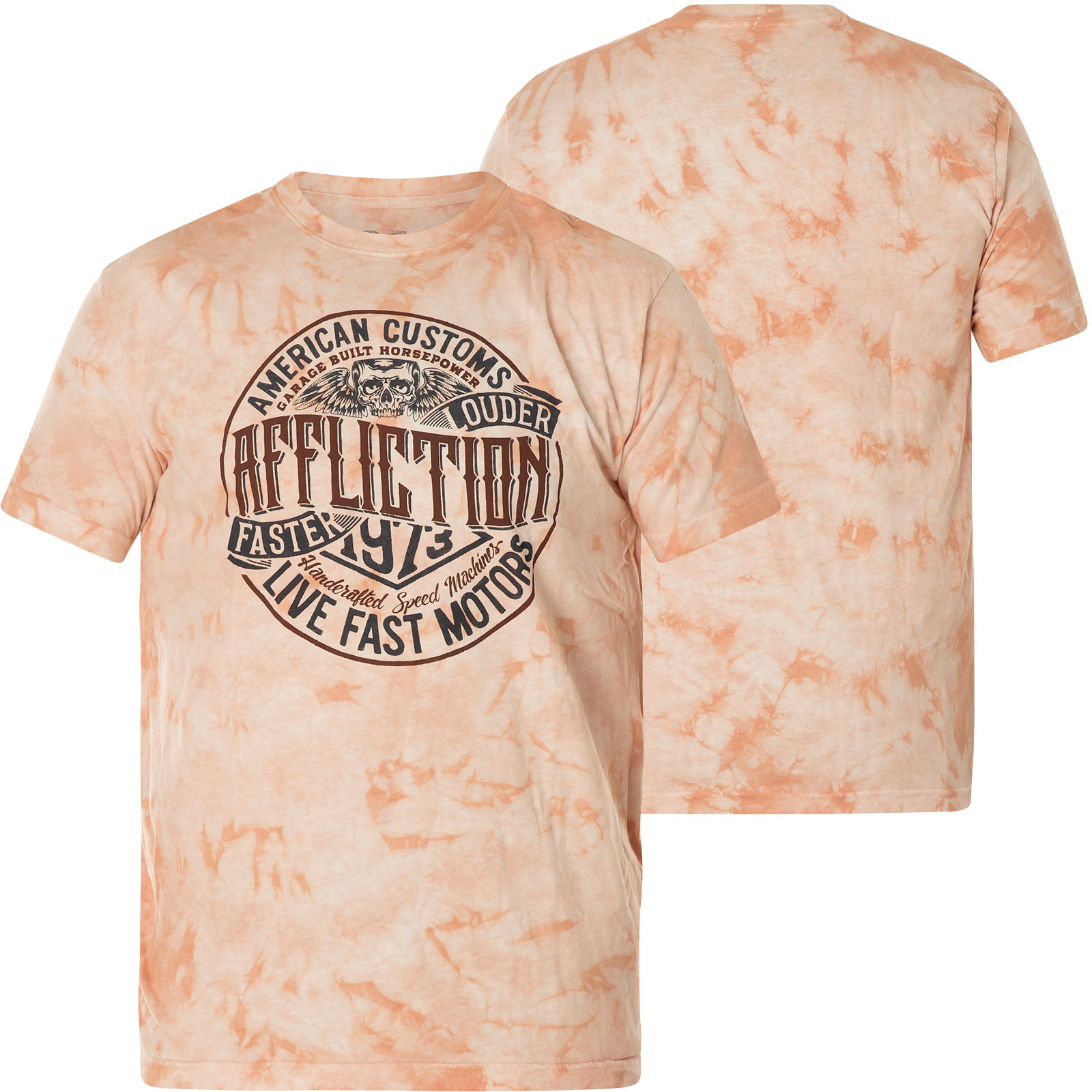 Affliction Refined T-Shirt mit Print und Schriftzügen