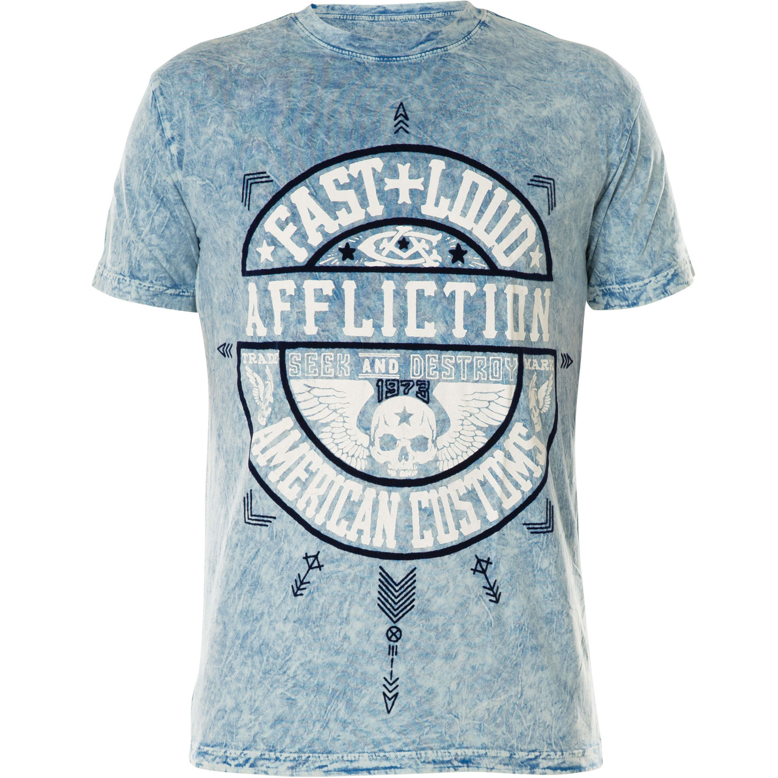 Affliction Trademark Custom Rev. T-Shirt Print mit Fleur de Lis
