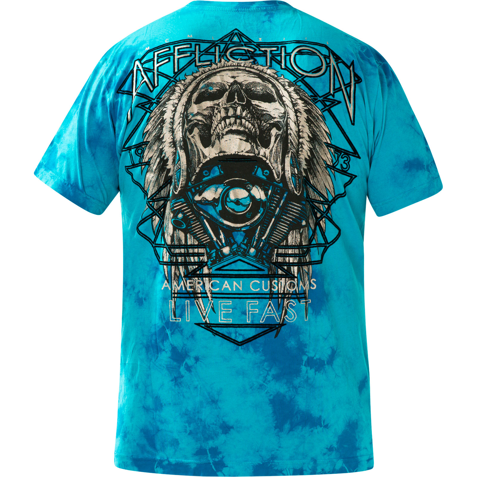 Affliction T-Shirt Ursa Major mit geschmückten Indianerkopf