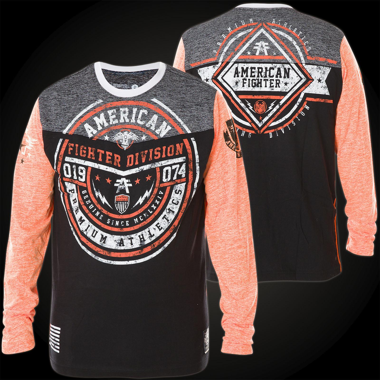 American Fighter by Affliction dreifarbiger Pullover mit Logo Print