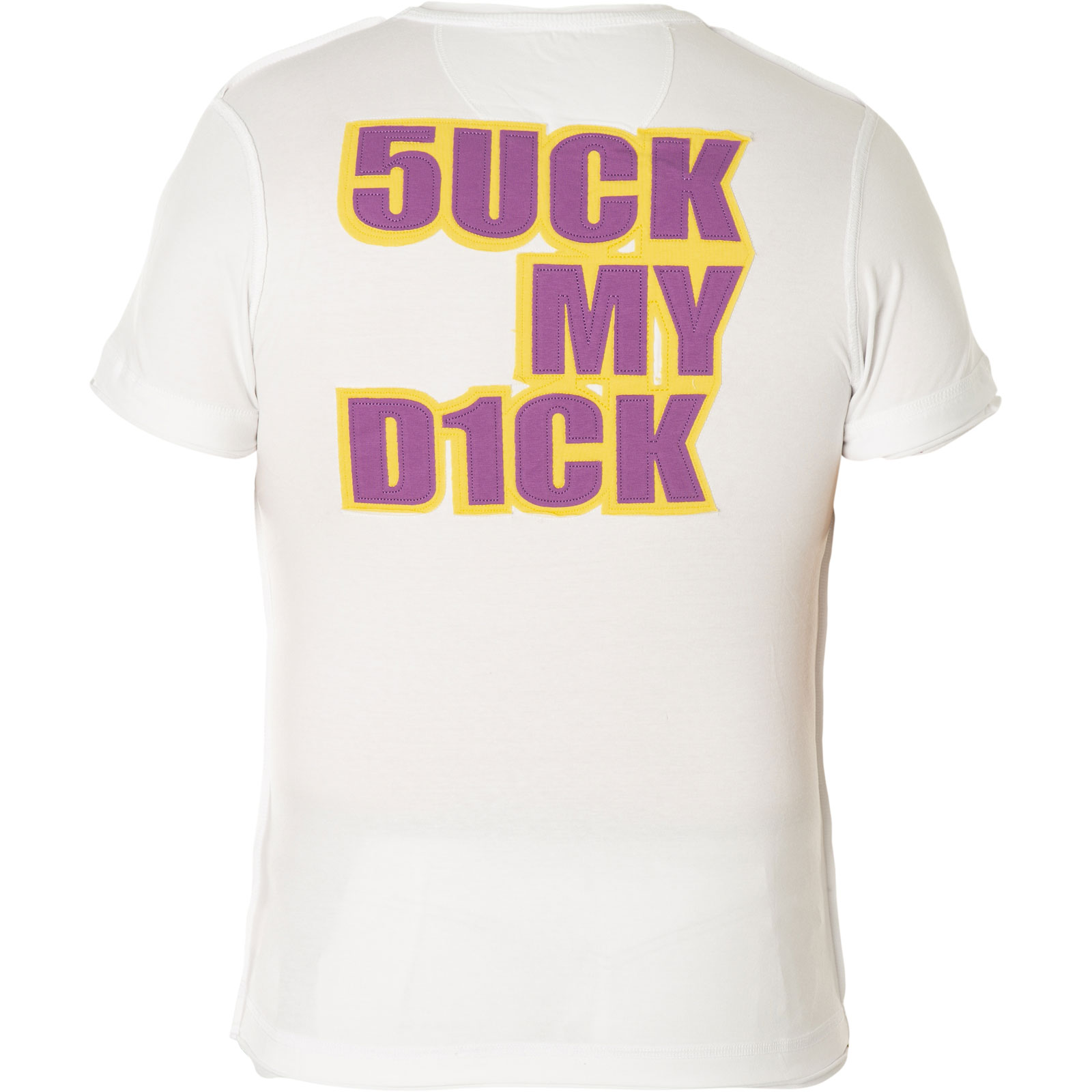 De Puta Madre T-Shirt 06EX04237 mit Schriftzug und großem Patch