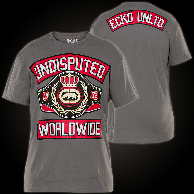 Ecko Unltd MMA T-Shirt Undisputed - Shirt mit großen Prints und Goldfolie