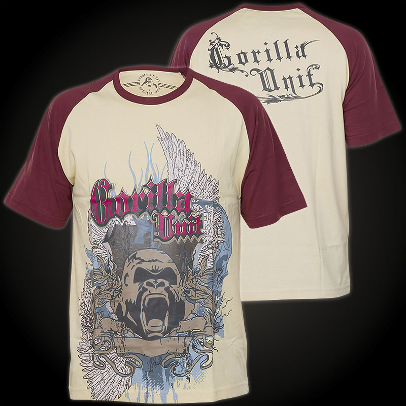Gorilla Unit T-Shirt Banner - Shirt mit detailreichem Print Design und ...