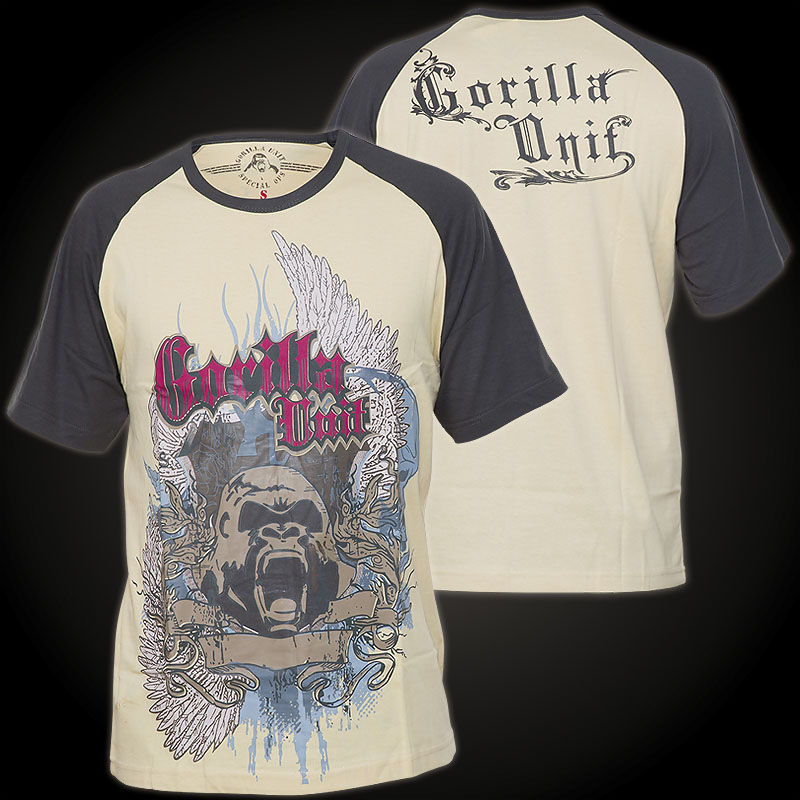Gorilla Unit T-Shirt Banner - Shirt mit detailreichem Print Design und ...