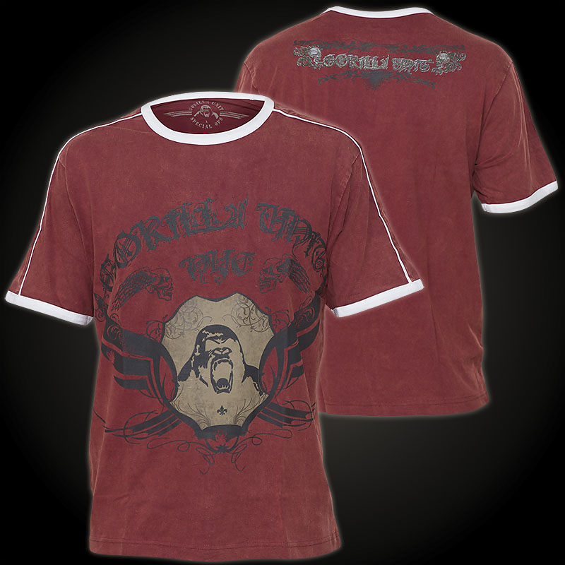Gorilla Unit T-Shirt Emblem - Shirt mit detailreichem Print Design und ...