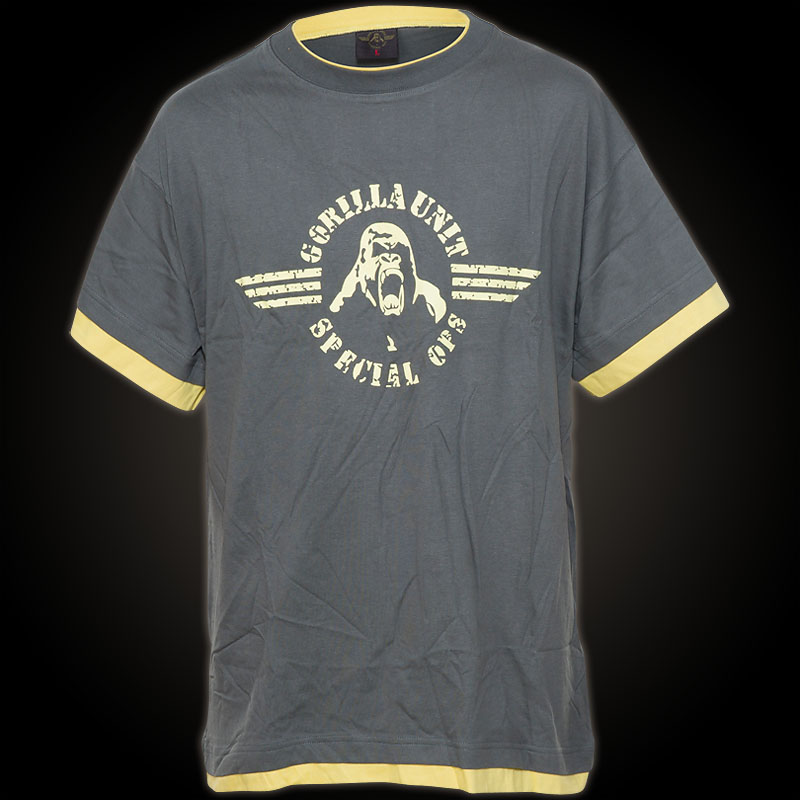 Gorilla Unit T-Shirt Logo - Shirt mit großem Print, Patch und ...