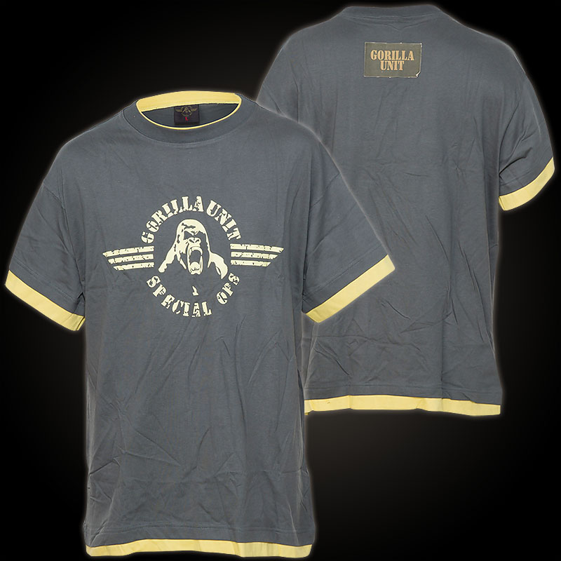 Gorilla Unit T-Shirt Logo - Shirt mit großem Print, Patch und ...