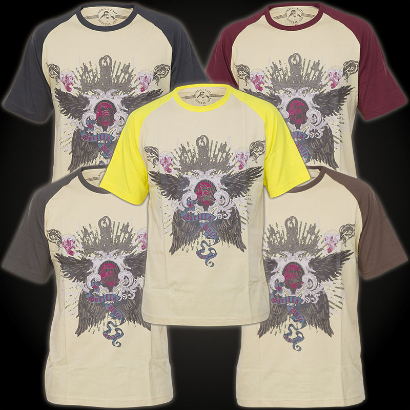 Gorilla Unit T-Shirt Star - Shirt mit mehrfarbigem Print Design