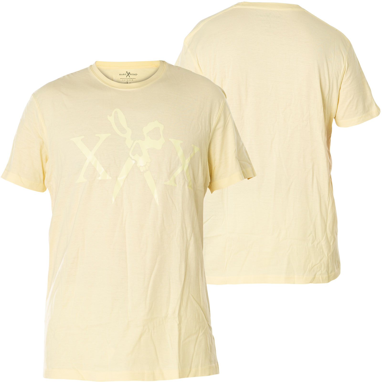 Marc Ecko T-Shirt Black Gel Rint Print mit einer Schere