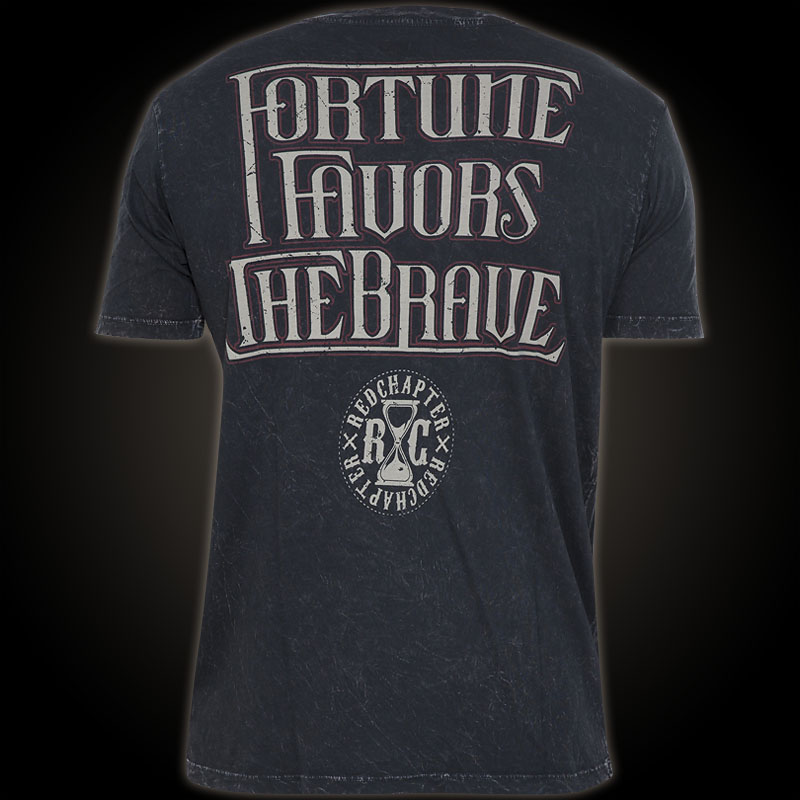Red Chapter T-Shirt Fortune Favors The Brave mit Römerhelm