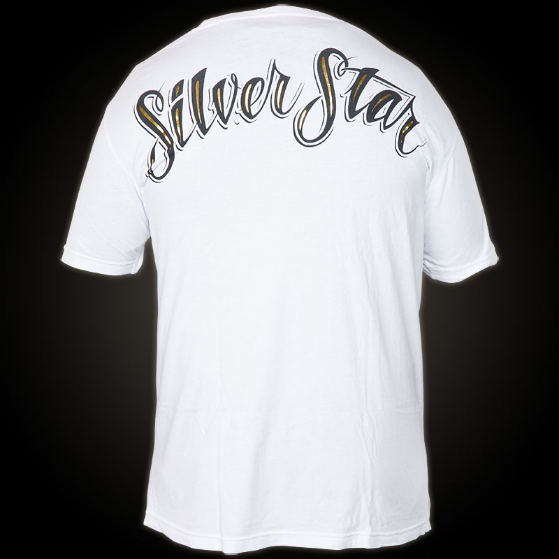 Silver Star T-Shirt Knockout - Shirt mit Prints und Goldfoliendetails