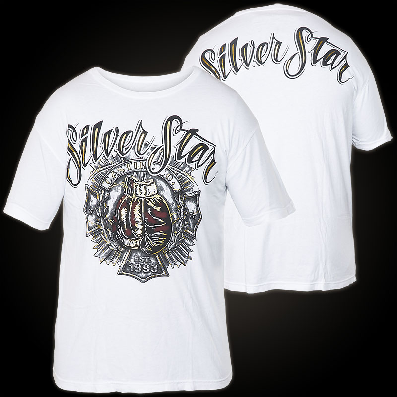 Silver Star T-Shirt Knockout - Shirt mit Prints und Goldfoliendetails