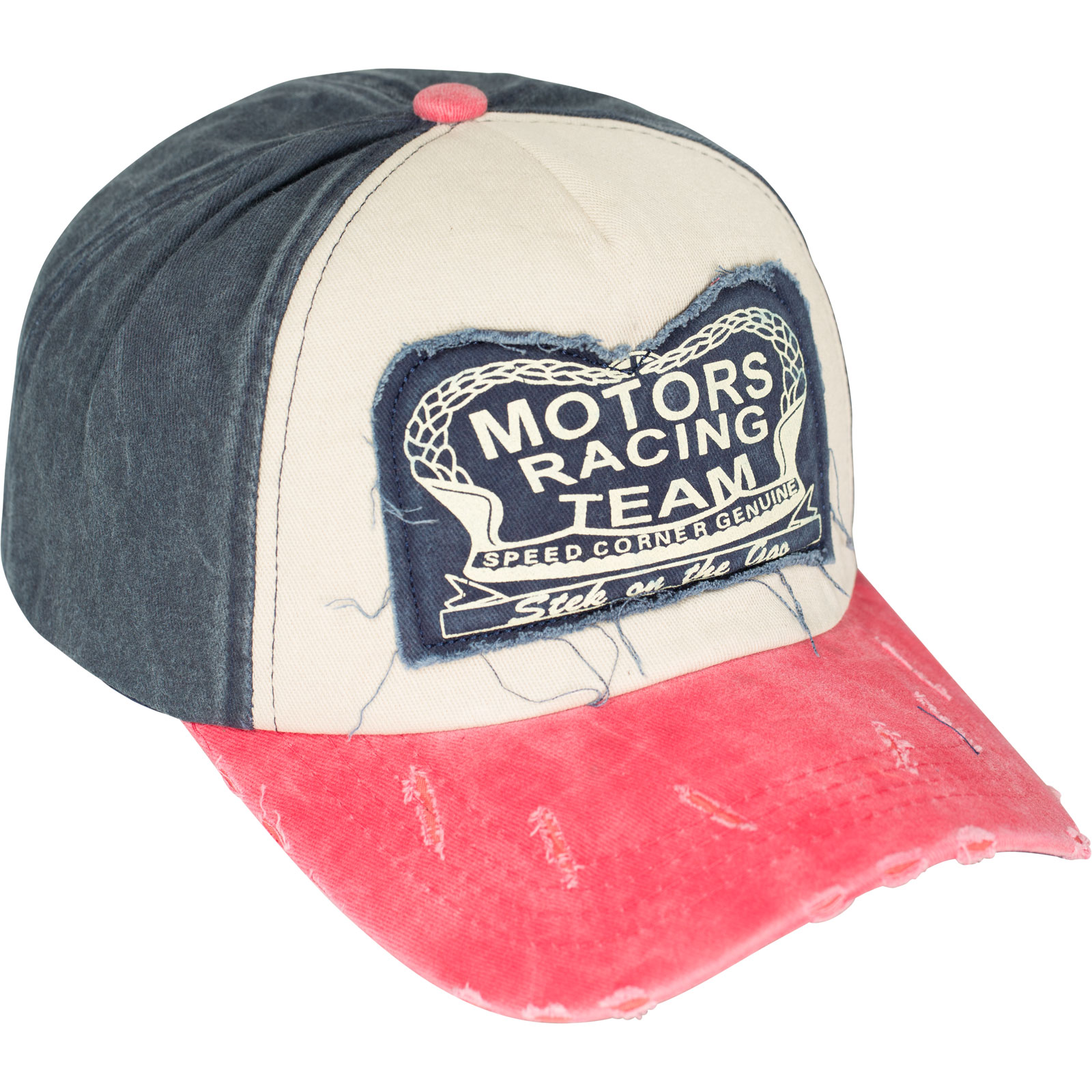 Basecap Motors Racing Team mit Patch und Schriftzügen