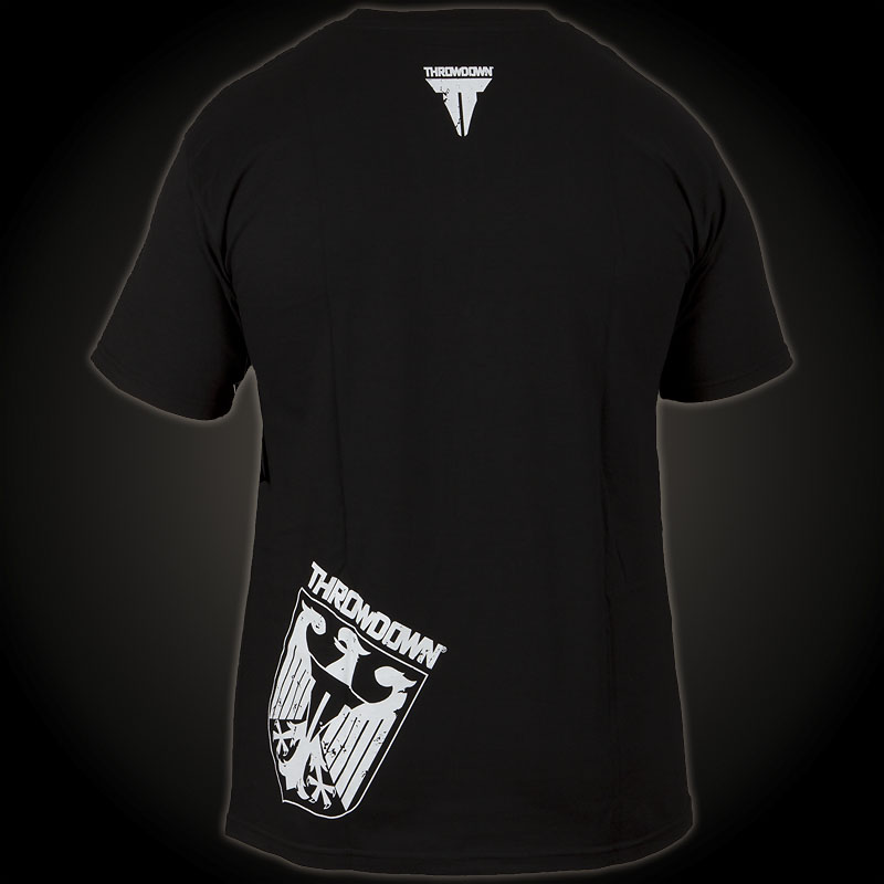 Throwdown by Affliction T-Shirt German Crest in Schwarz mit großem ...