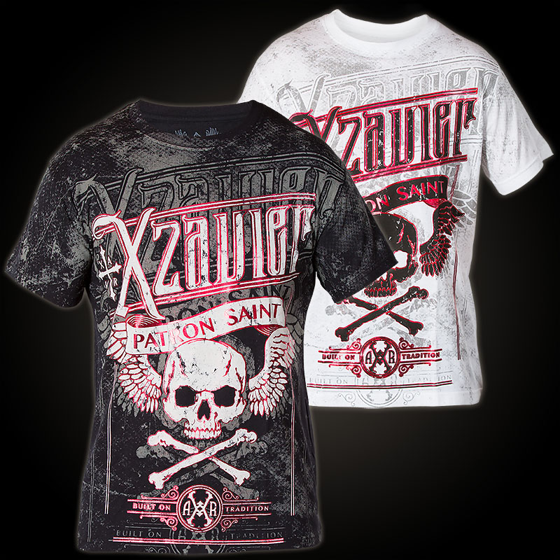 Xzavier Widow Maker T-Shirt - Weißes T-Shirt mit großen Print Designs ...