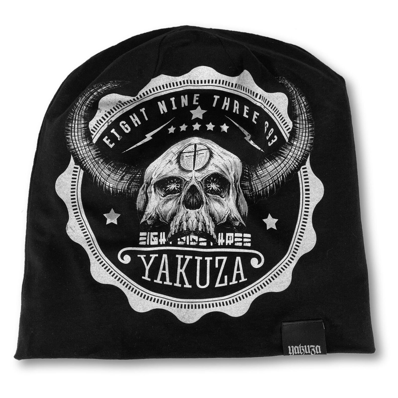 Yakuza Think Beanie YB-21203 mit Print und Schriftzügen