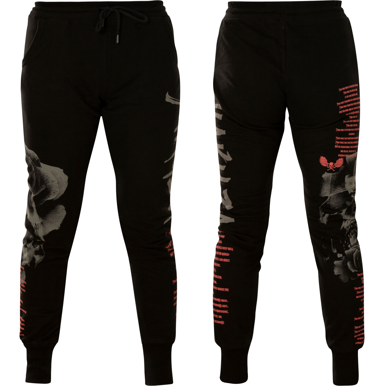 Yakuza Commandments Urban Joggers GJOB-90127 mit Print und großem ...