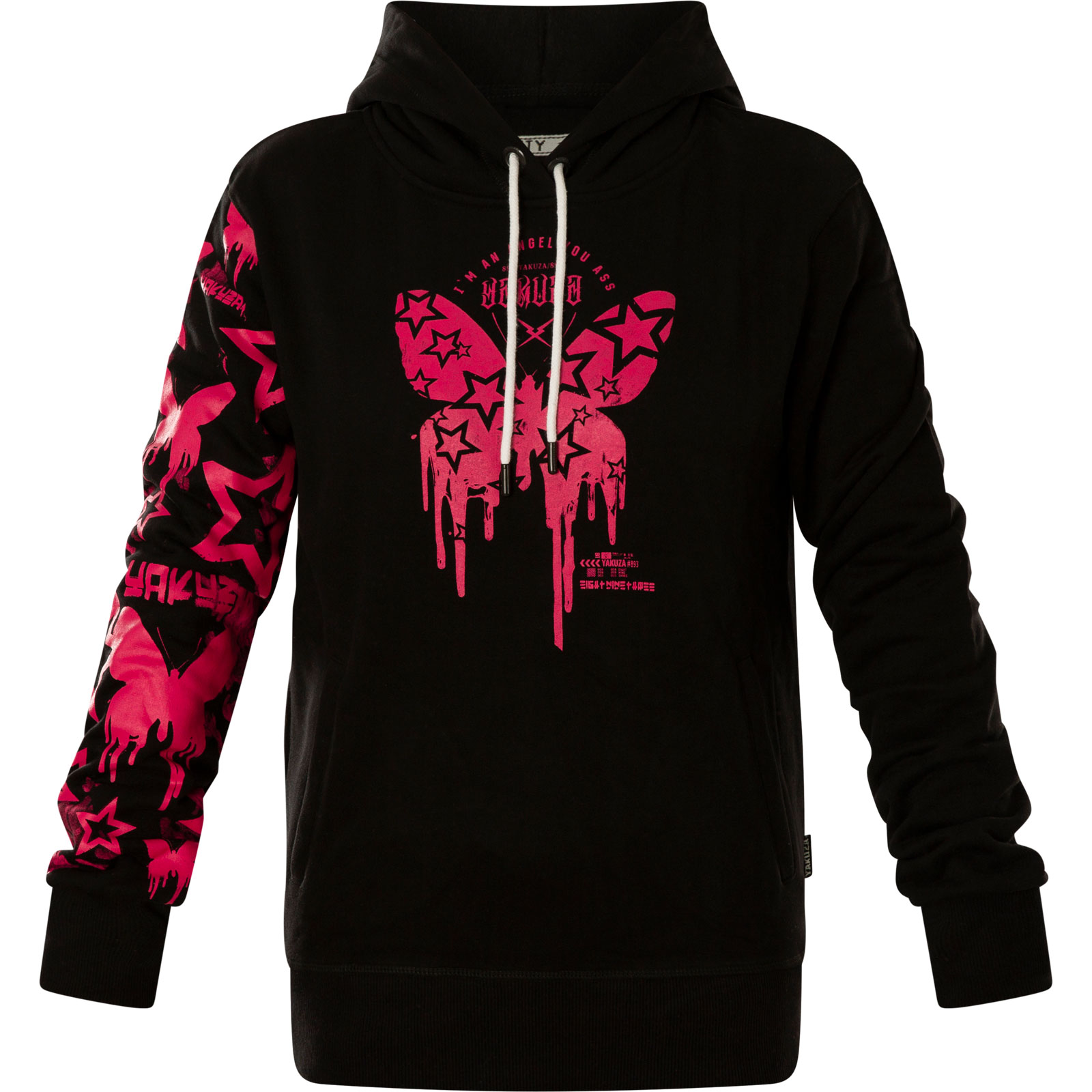 Yakuza Passing Butterfly Hoody GHOB-21102 mit Prints