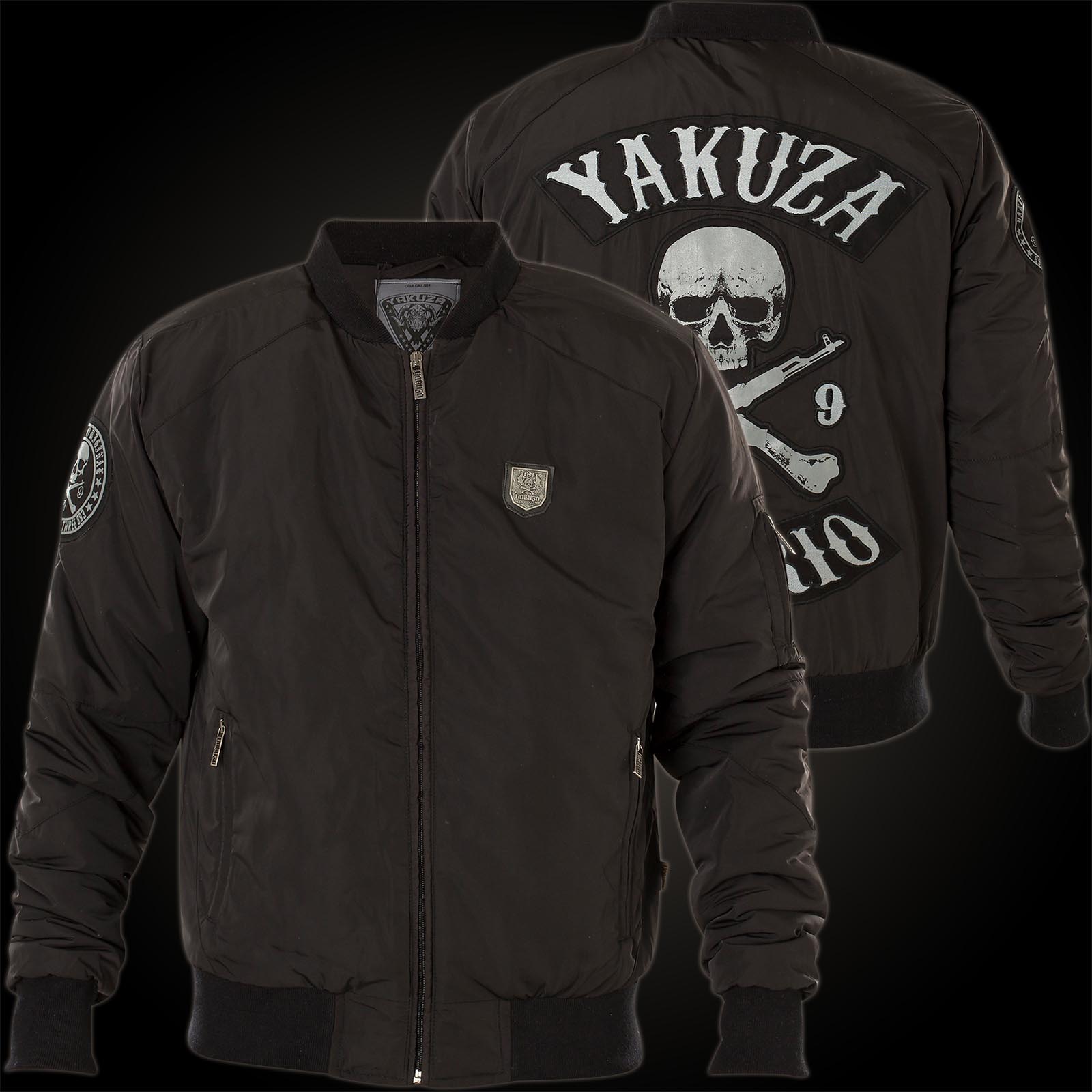 Yakuza Sicario Bomber Jacket JB-10045 mit Totenkopf
