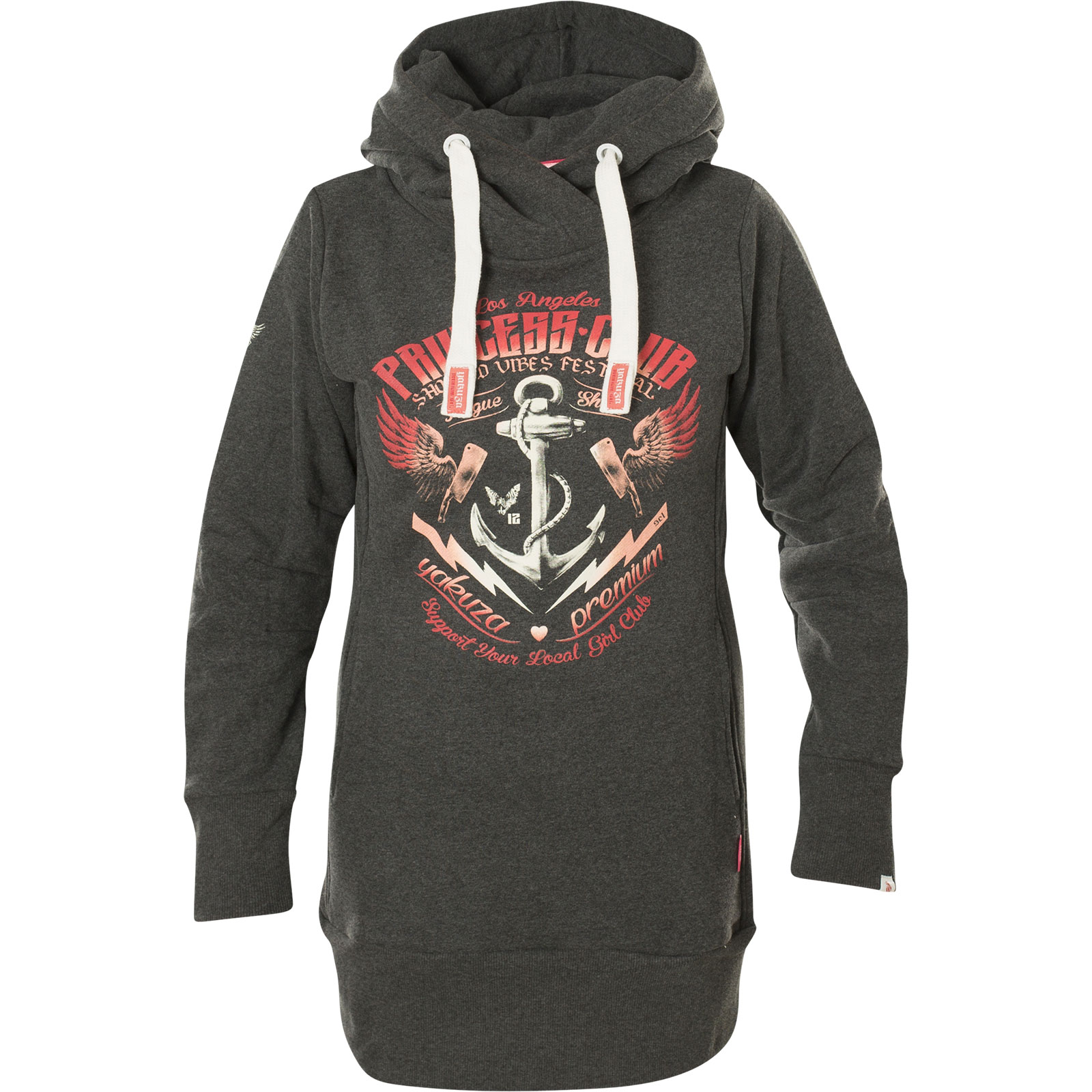 Yakuza Premium Hoody GH-2443 Print mit Anker und Schriftzügen