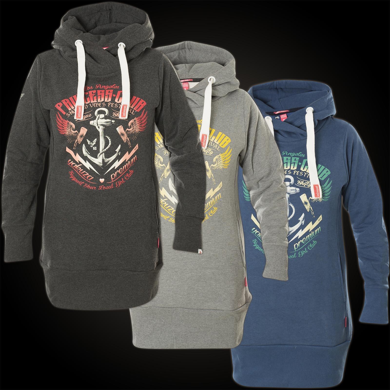 Yakuza Premium Hoody GH-2443 Print mit Anker und Schriftzügen