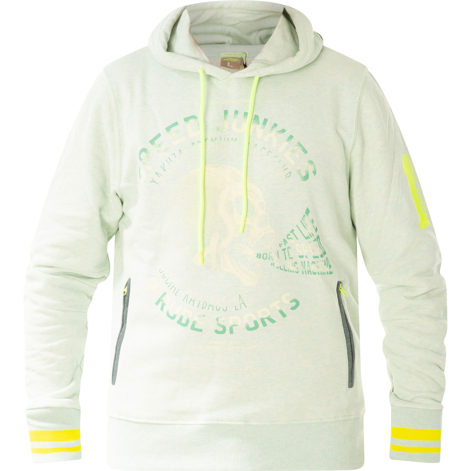 Yakuza Premium YPH-3322 Hoodie mit Totenkopf