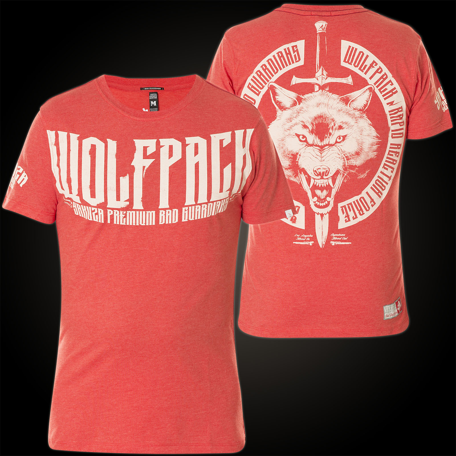 Yakuza Premium YPS-2212 Print mit Wolfskopf und Schwert