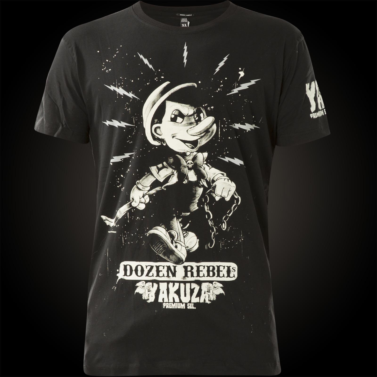 Yakuza Premium YPS-2411 in schwarz Print mit einer Figur