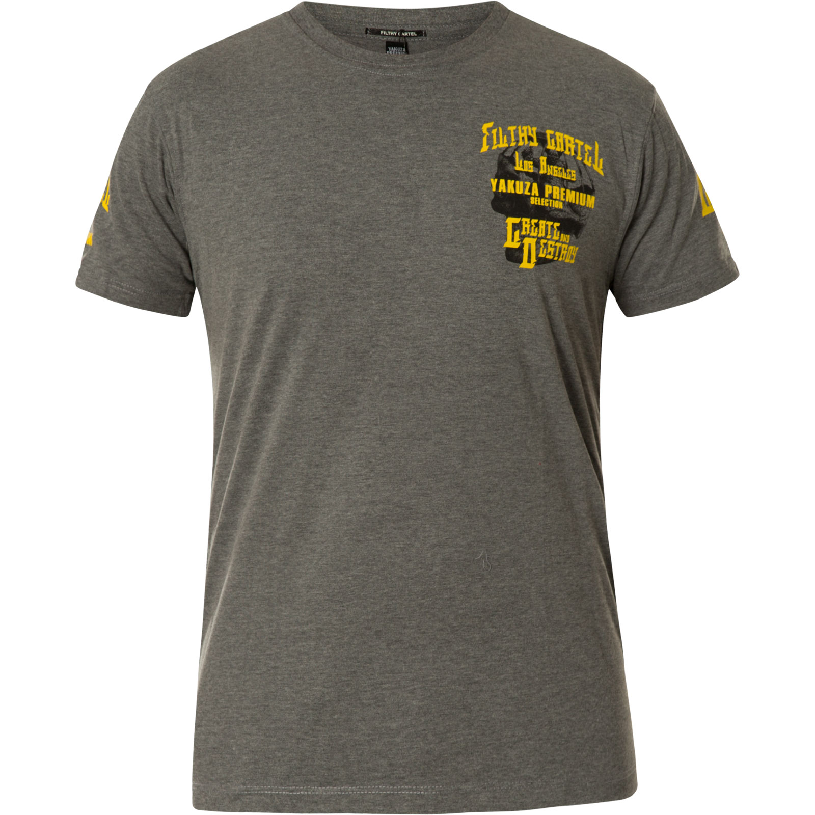 Yakuza Premium YPS-2606 in grau Print mit einem Totenkopf und Clown