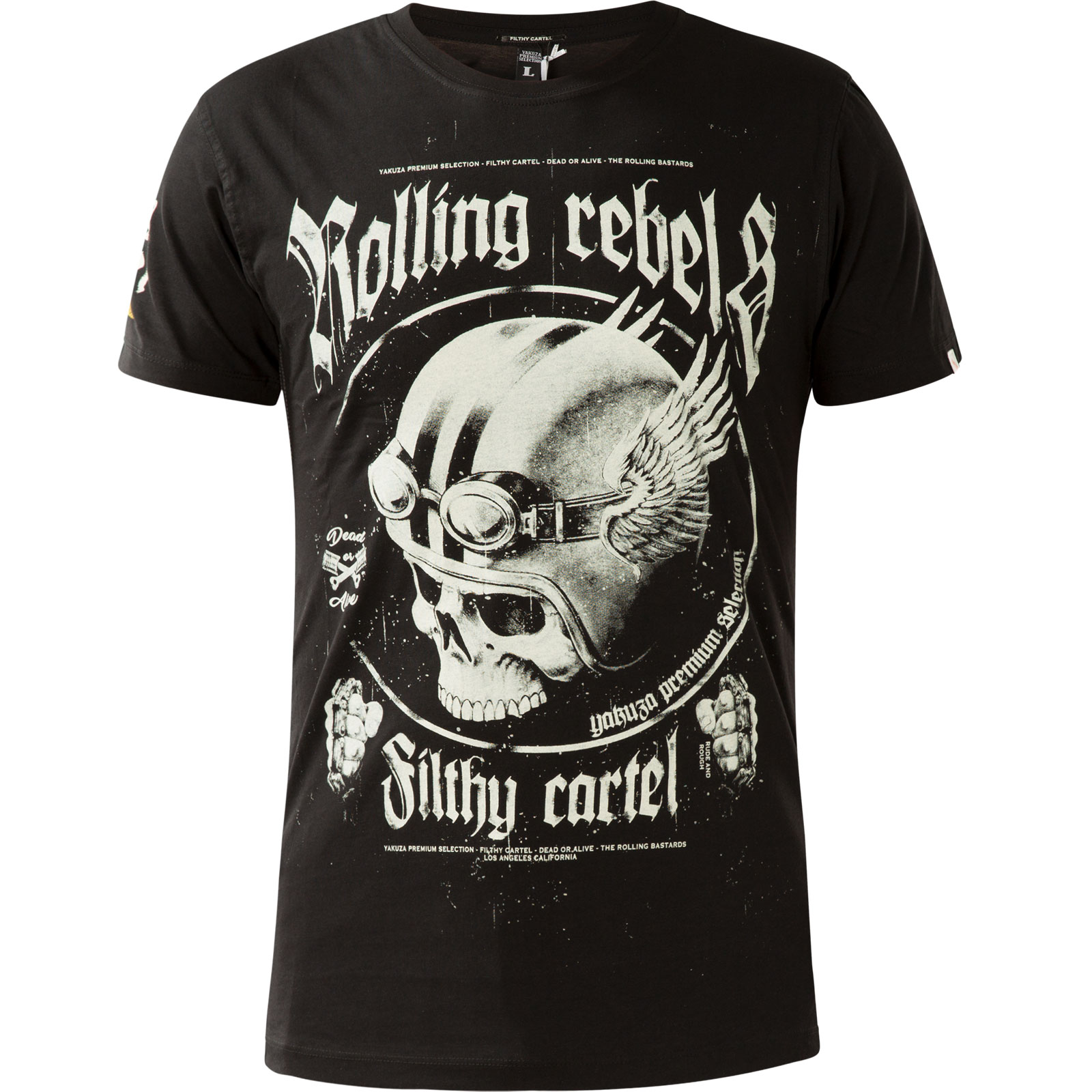 Yakuza Premium YPS-2607 in schwarz mit einem Totenkopf