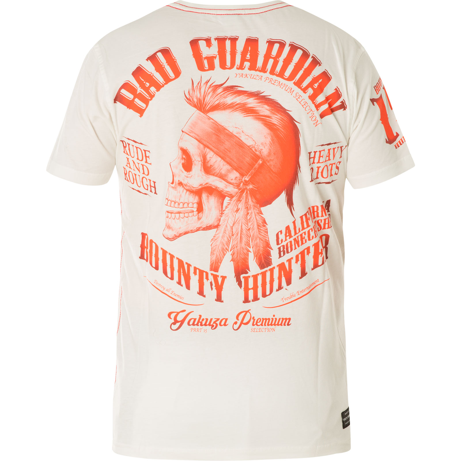 Yakuza Premium YPS-2704 in weiß Print mit Indianerskull
