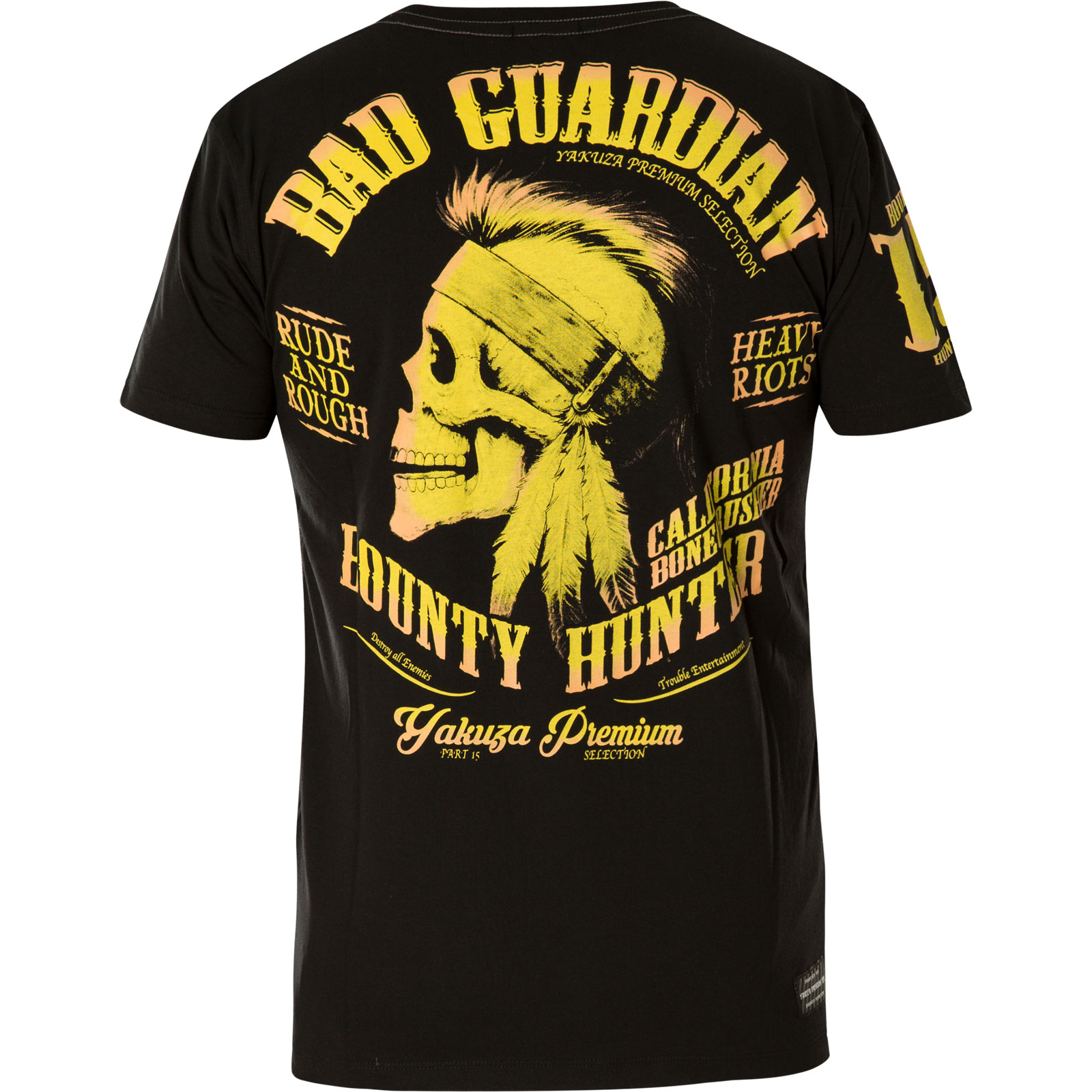 Yakuza Premium YPS-2704 in schwarz Print mit Indianerskull