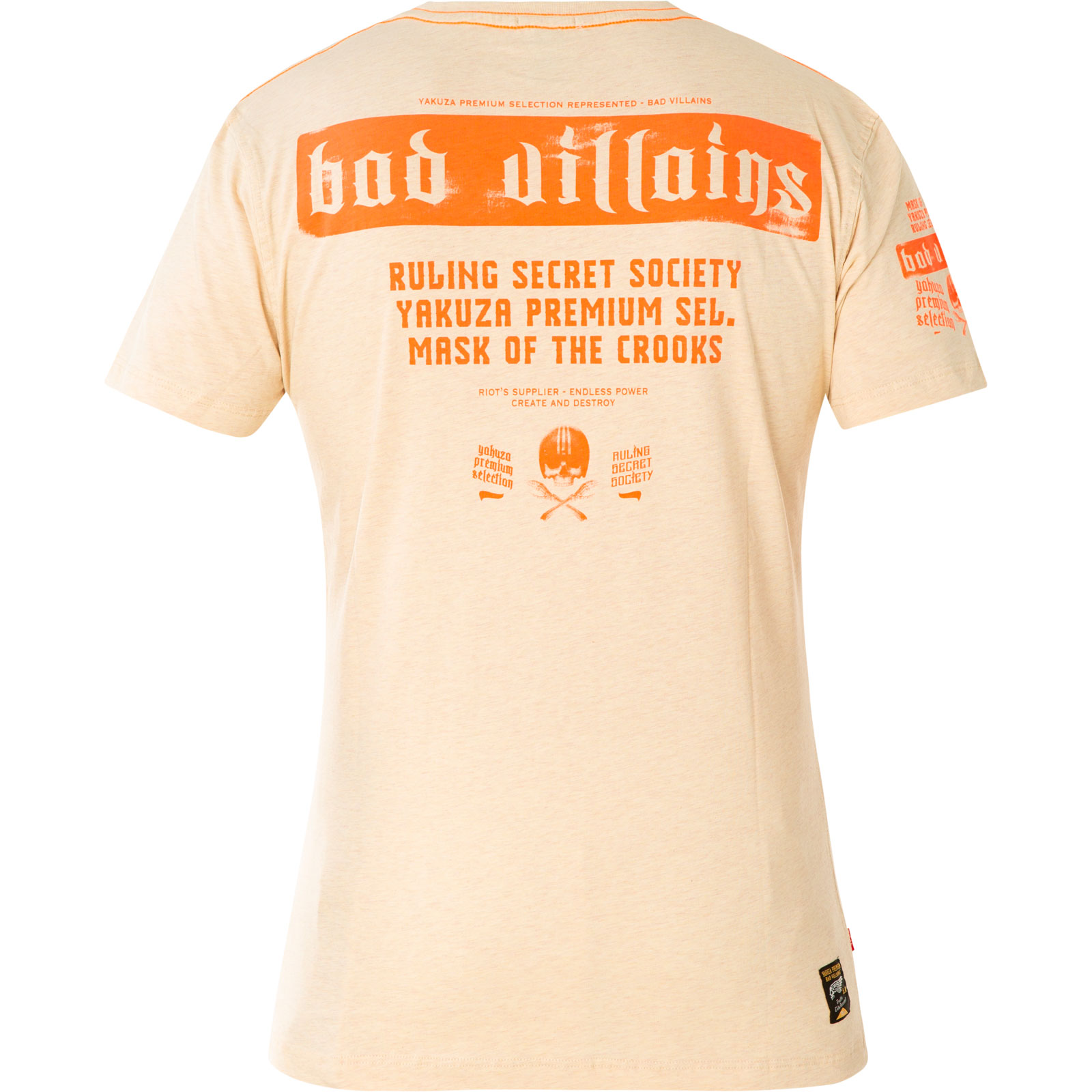 Yakuza Premium YPS-2800 in beige mit Print und Schriftzügen