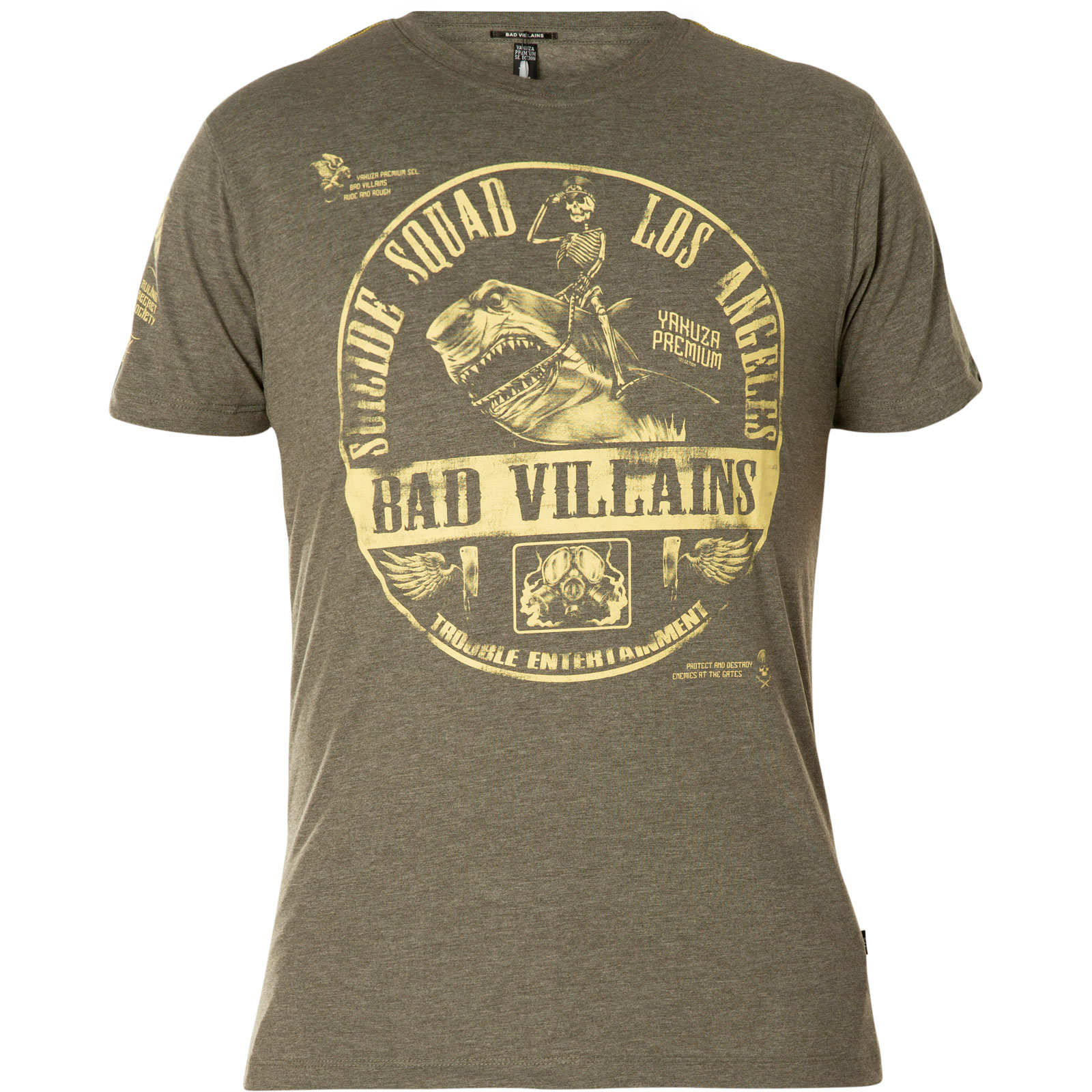 Yakuza Premium YPS-2809 in olive Print mit Totenkopf und vielen ...