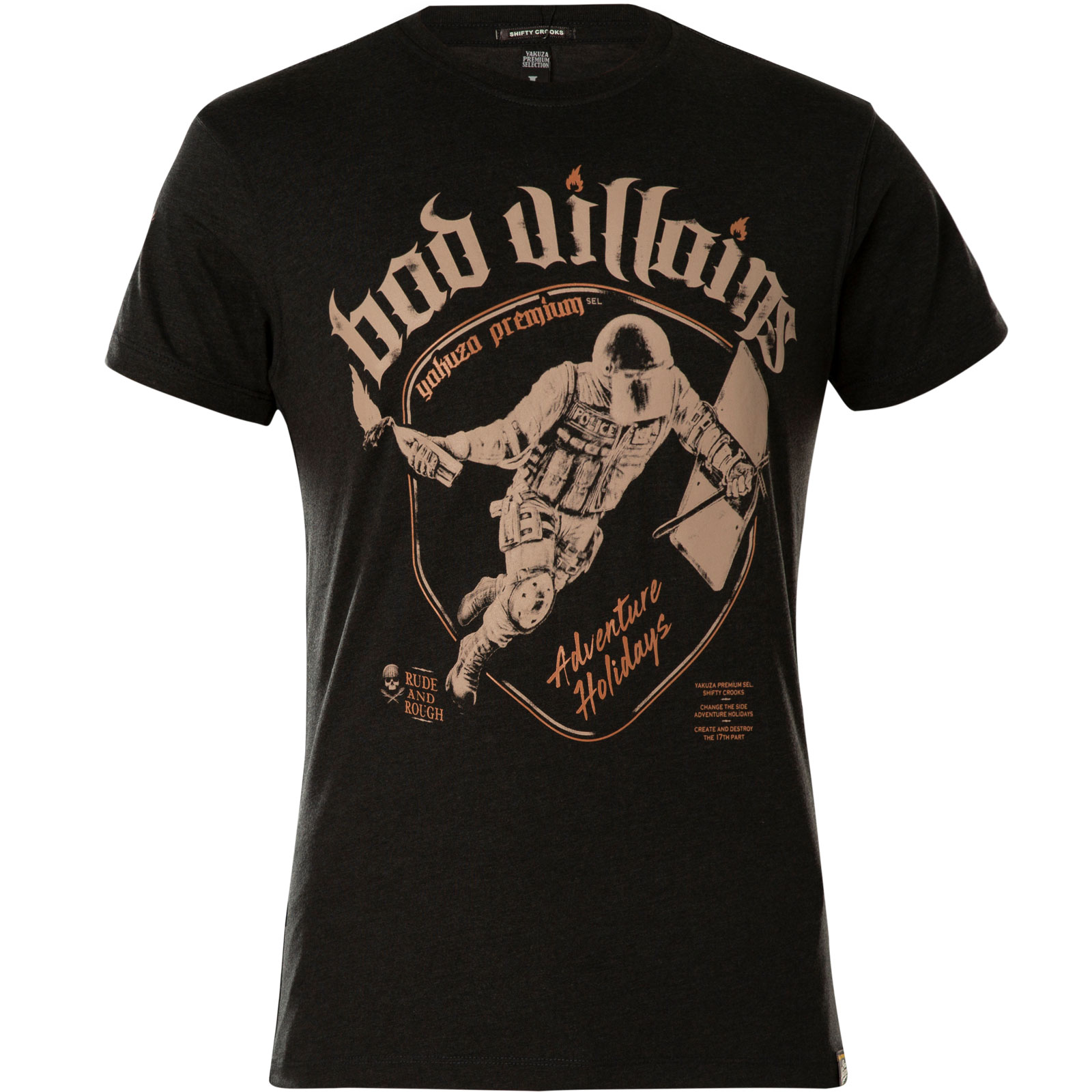 Yakuza Premium YPS-2903 in schwarz mit Print und Schriftzügen