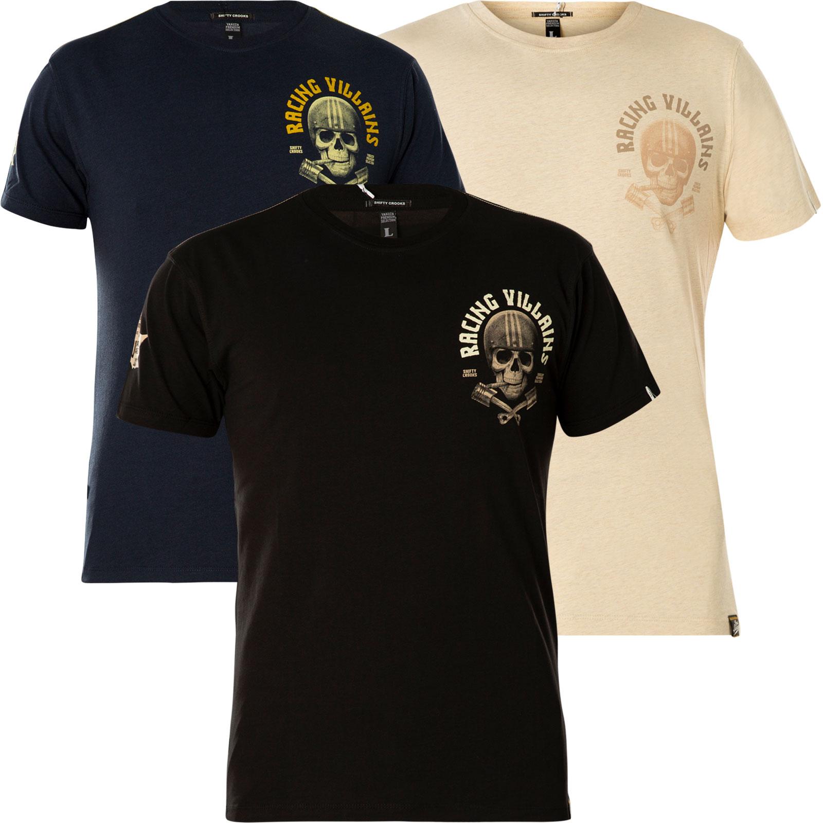 Yakuza Premium YPS-2910 in dunkelblau Print mit Totenkopf