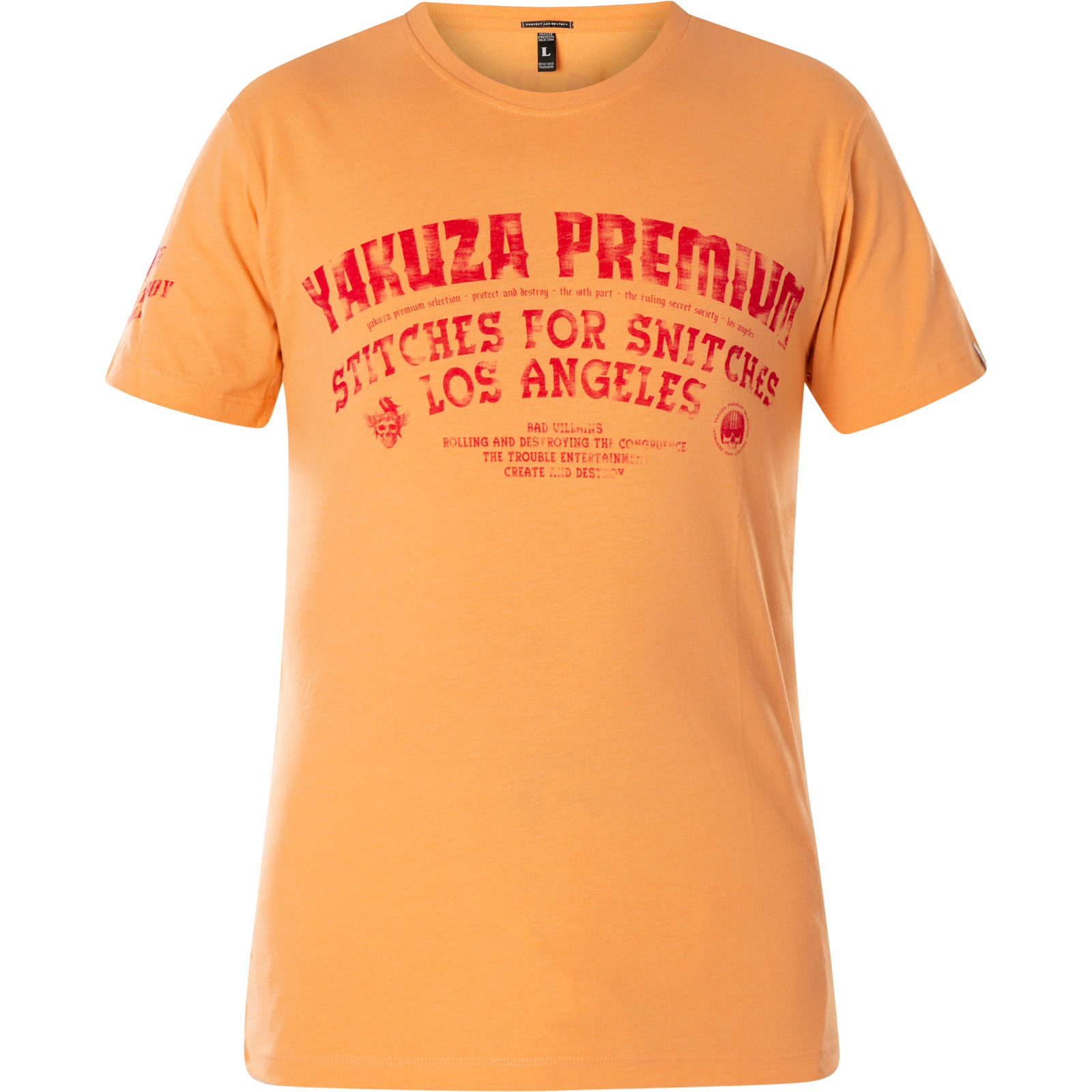 Yakuza Premium YPS-3019 in orange Print mit einer Puppe und Messer