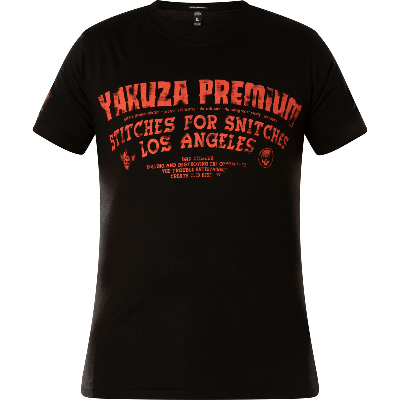Yakuza Premium YPS-3019 in schwarz Print mit einer Puppe und Messer