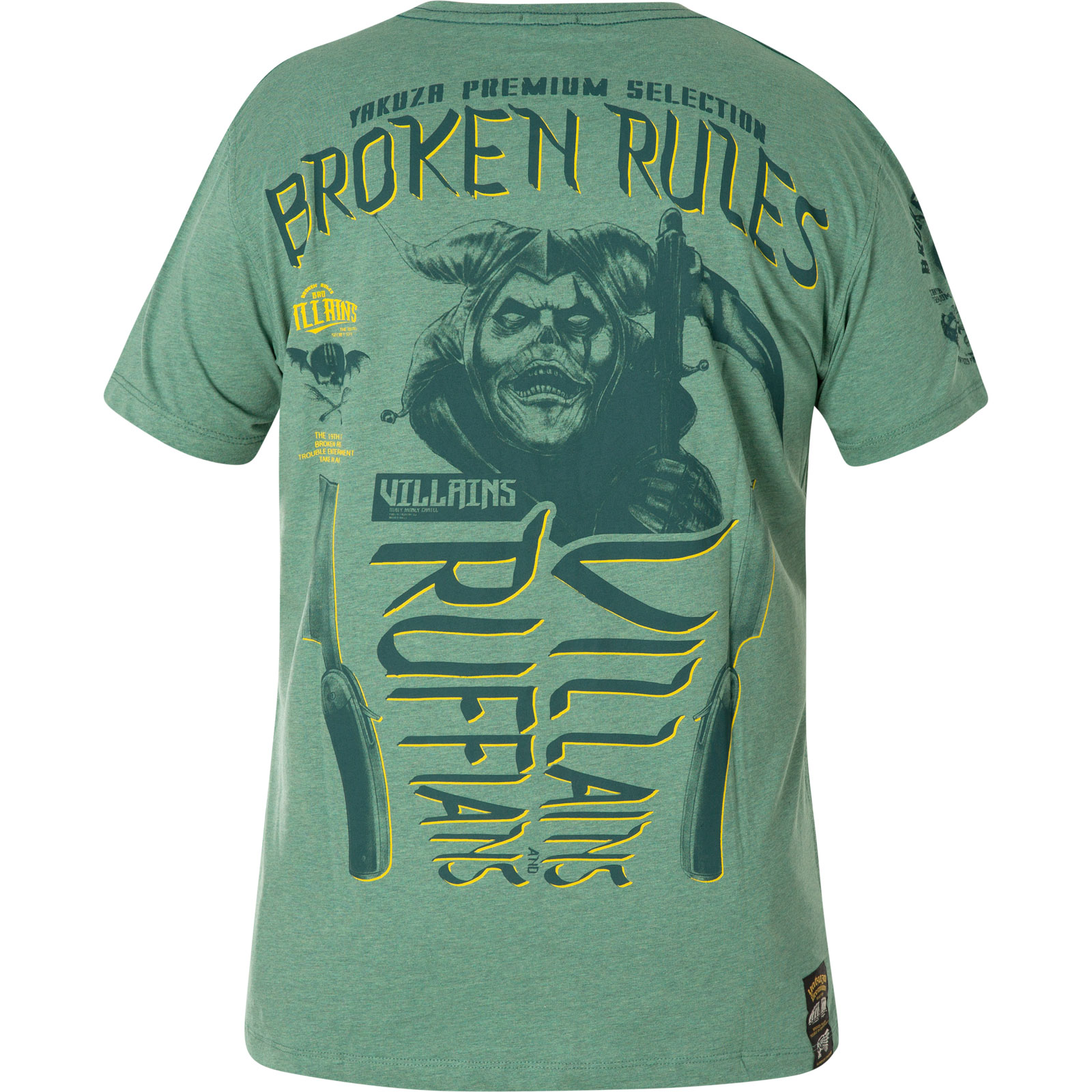 Yakuza Premium YPS-3119 in türkis Print mit Schriftzügen