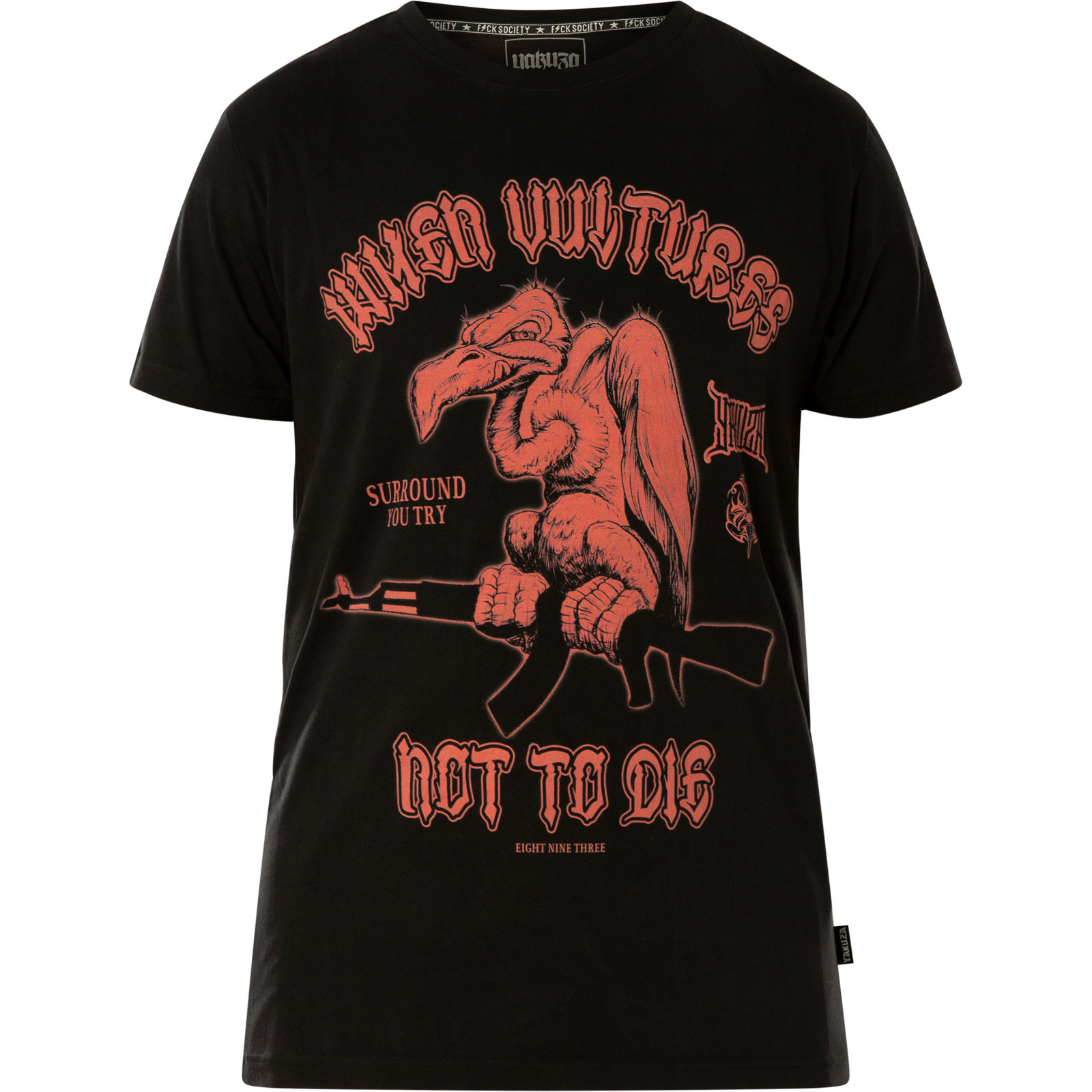 Witness T-Shirt TSB-20036 mit großem Vogel und Schriftzügen