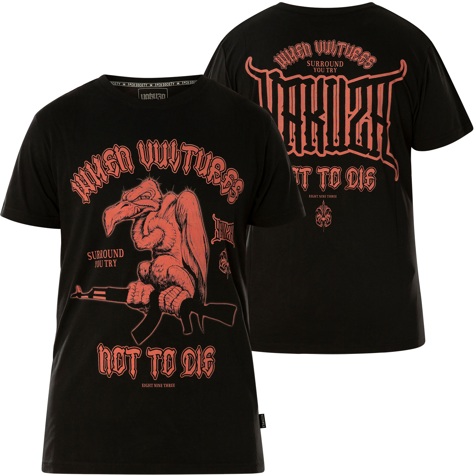 Witness T-Shirt TSB-20036 mit großem Vogel und Schriftzügen
